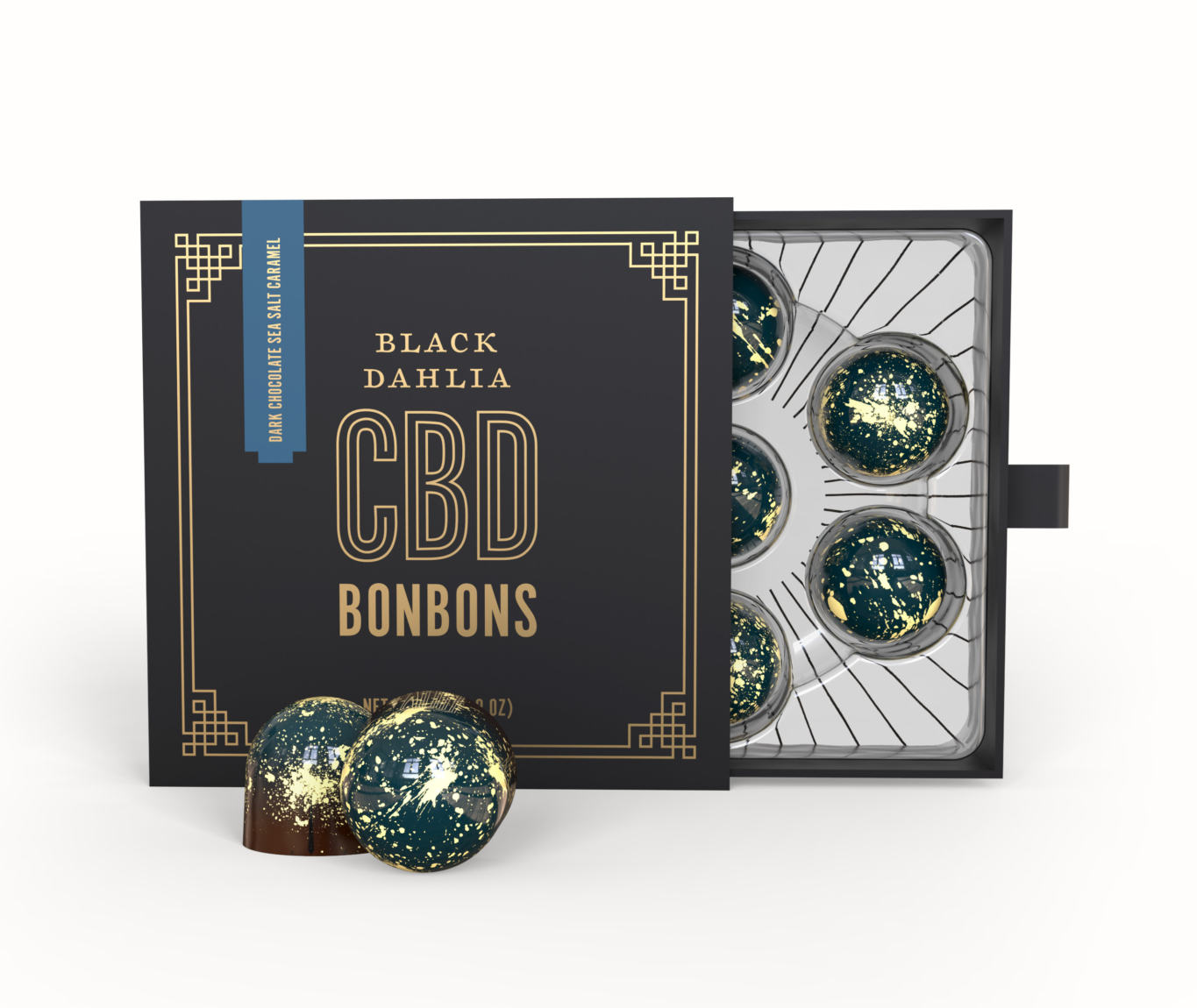 Chocolate Caramel CBD Bonbons | Black Dahlia CBD BotanicalsBlack Dahlia ...