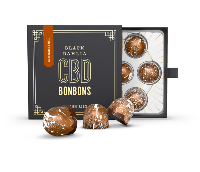 Dark Chocolate S'mores CBD Bonbons | Black Dahlia CBD BotanicalsBlack ...